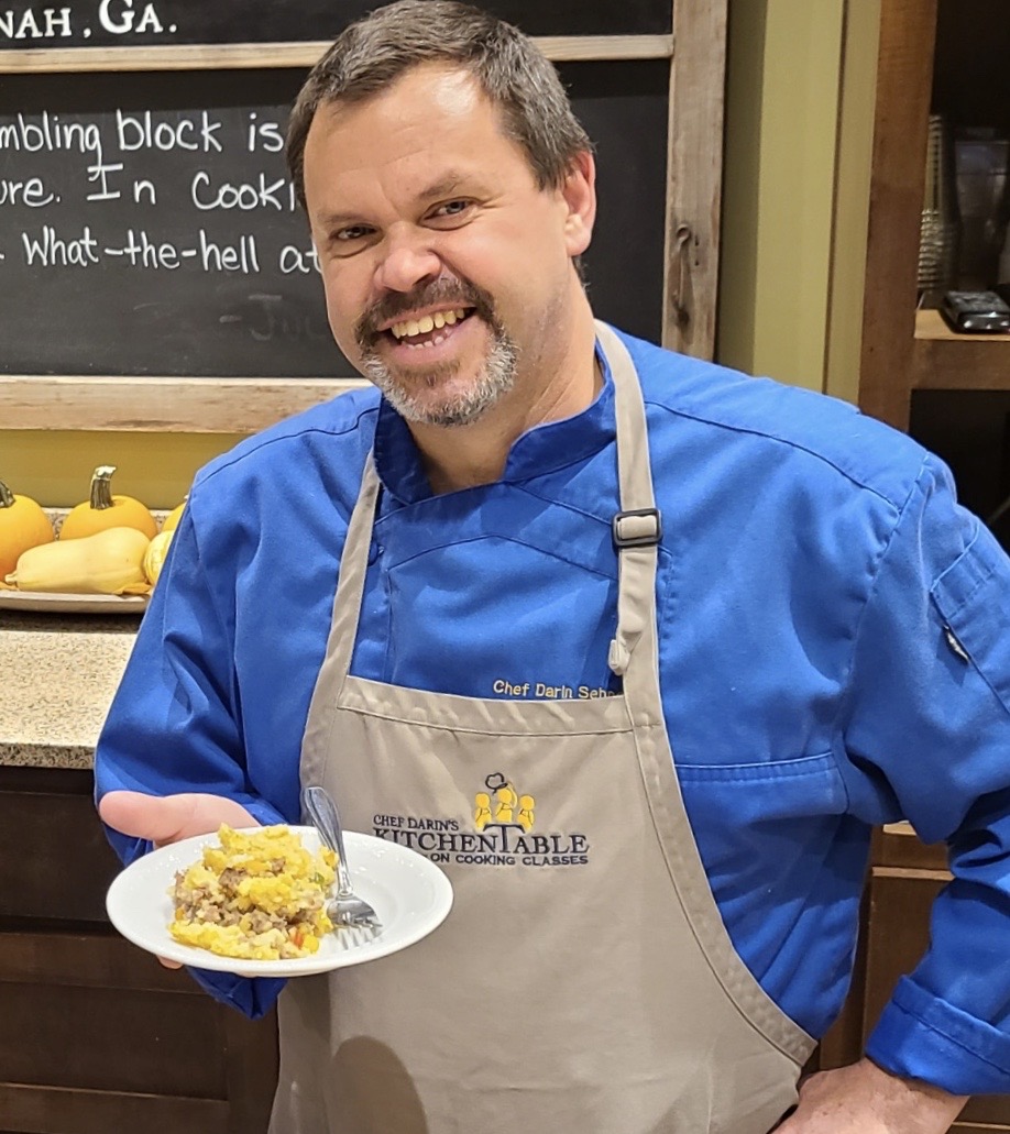 Sausage & Corn Pudding | Chef Darin Sehnert – Hands on Cooking Classes ...