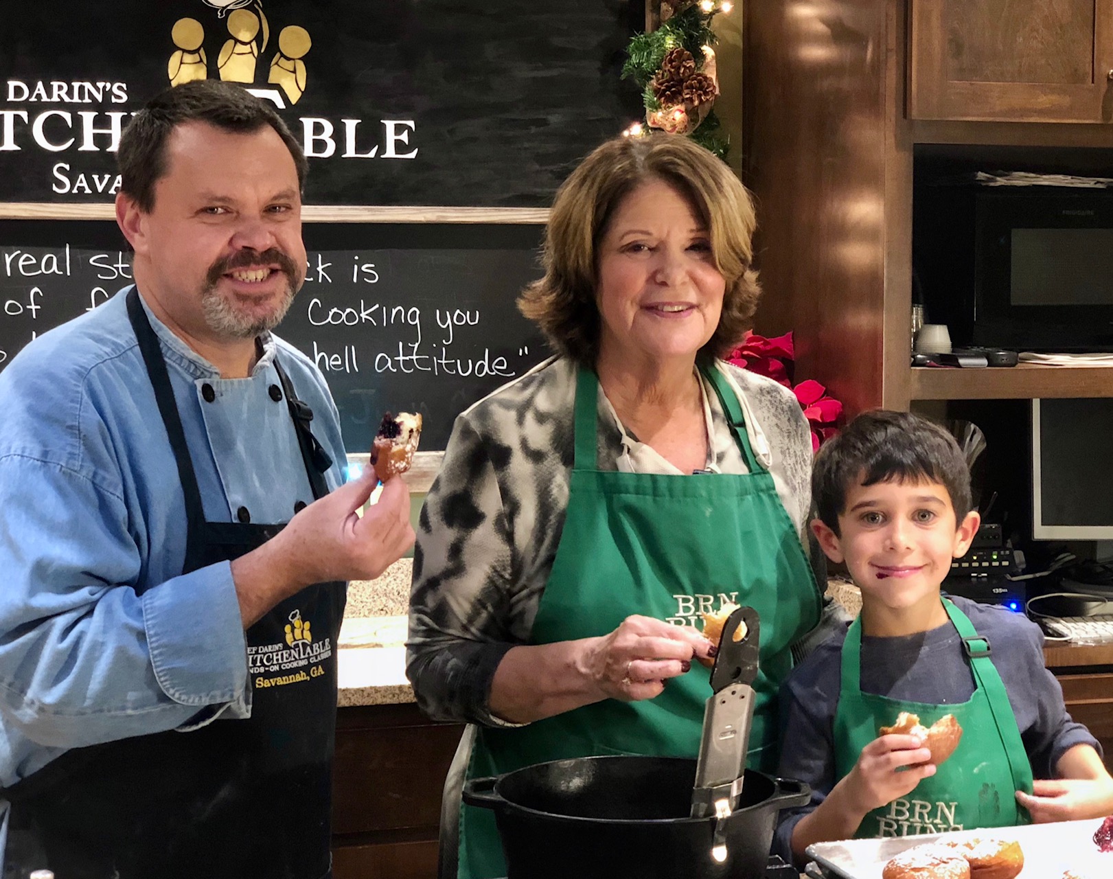Jelly Doughnuts Pic with Sharon and Grandson | Chef Darin Sehnert ...